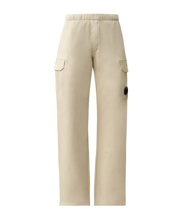 C.P. COMPANY Diagonal Raised Fleece Lens Cargo Sweatpants