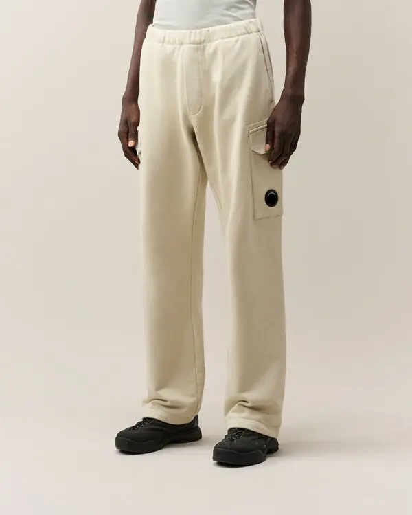 C.P. COMPANY Diagonal Raised Fleece Lens Cargo Sweatpants
