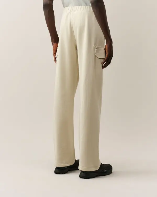 C.P. COMPANY Diagonal Raised Fleece Lens Cargo Sweatpants