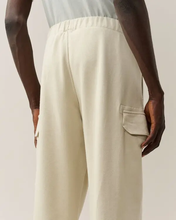 C.P. COMPANY Diagonal Raised Fleece Lens Cargo Sweatpants