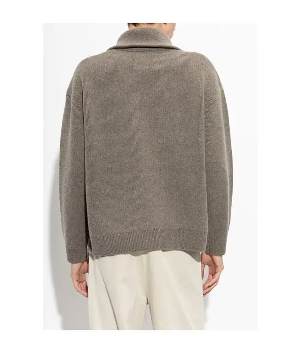 FRAME Retro Polo Sweater - Gray