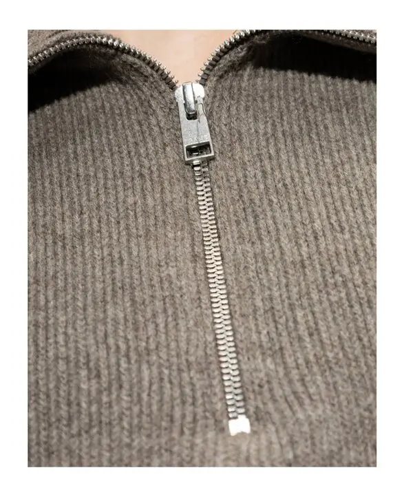 FRAME Retro Polo Sweater - Gray