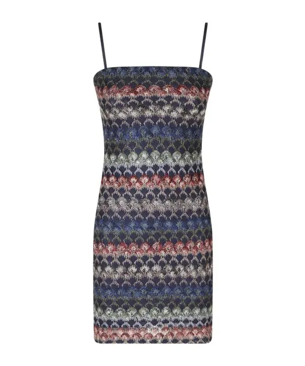 Missoni Bustier Mini Dress With Lace Motif - Black