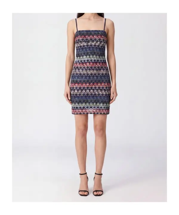 Missoni Bustier Mini Dress With Lace Motif
