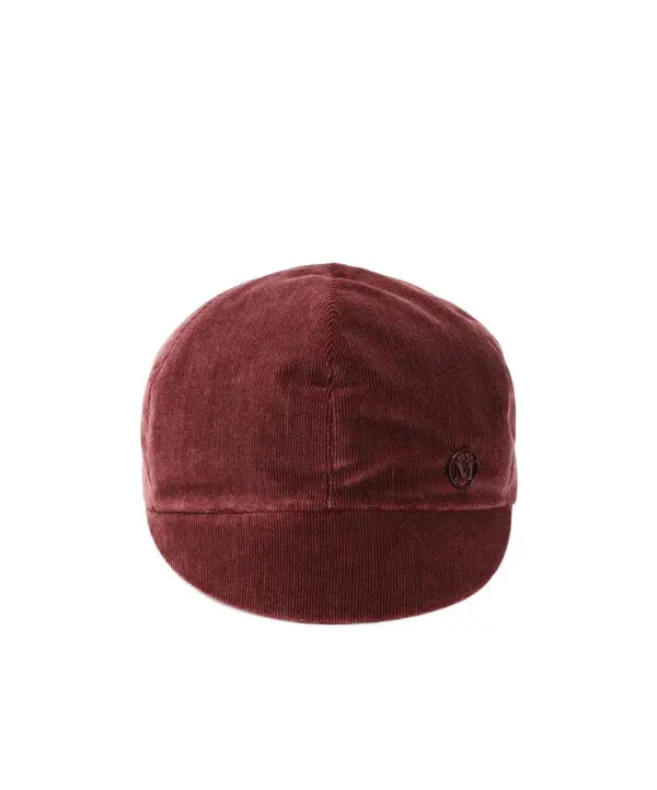 MAISON MICHEL Emy Visor Cap - Burgundy