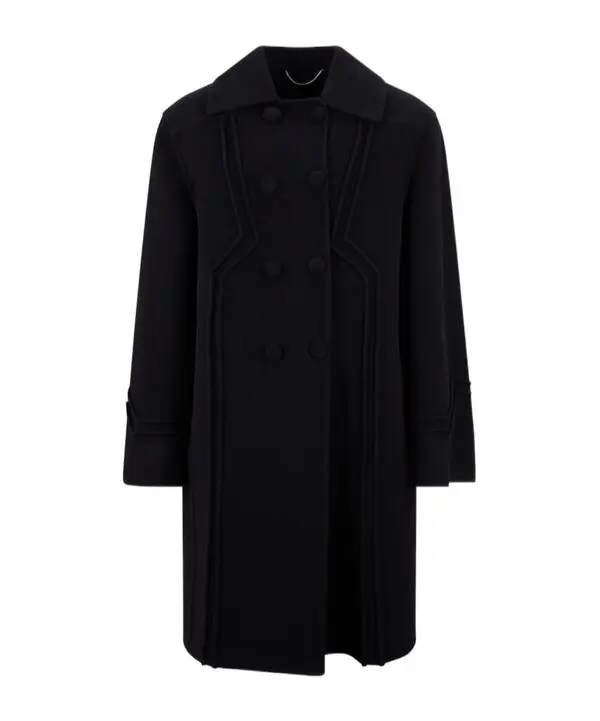 Ermanno Scervino Wool Coat - Black