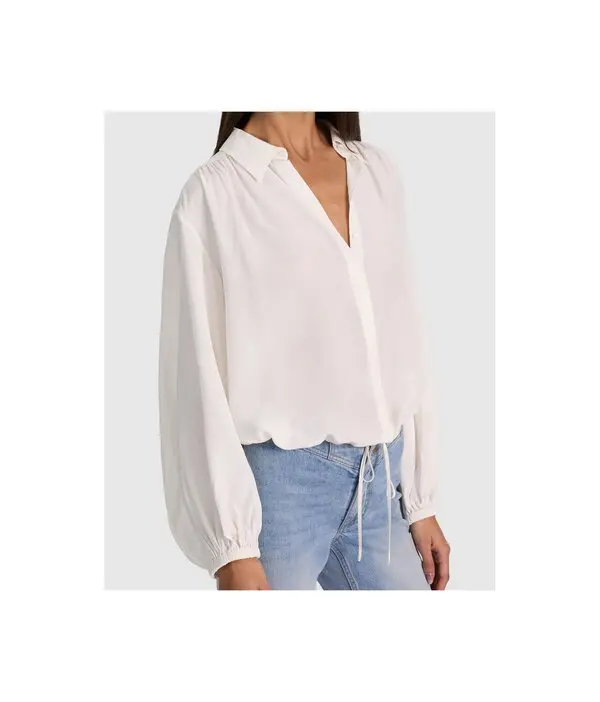 ALICEOLIVIA Margaux Tie Front Blouse