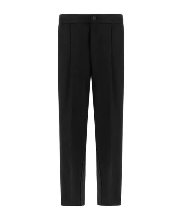 Herno Wool-twill Pleated Trousers - Dark Gray