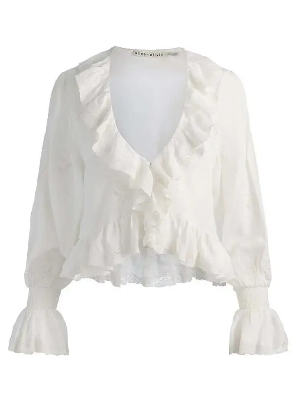 ALICEOLIVIA Alice Olivia Blouse White