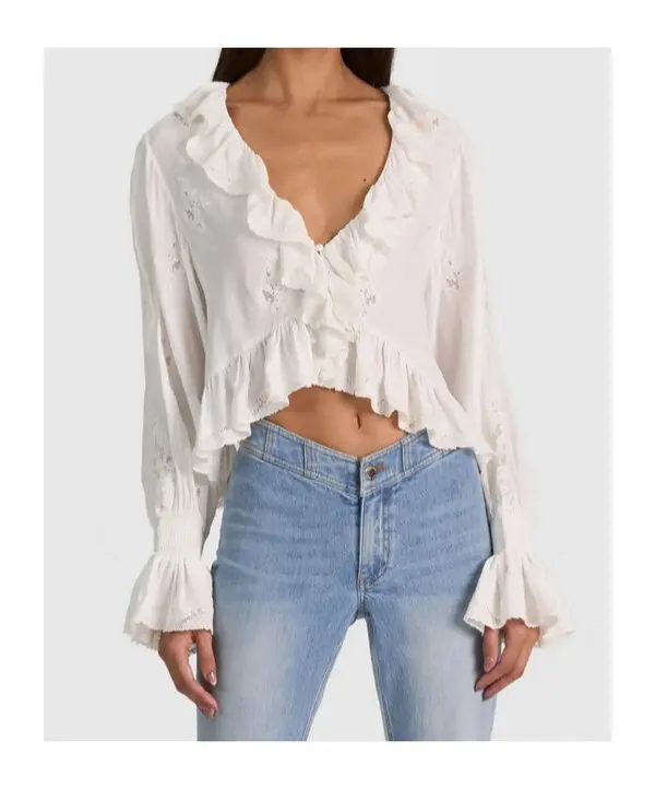 ALICEOLIVIA Alice Olivia Blouse White