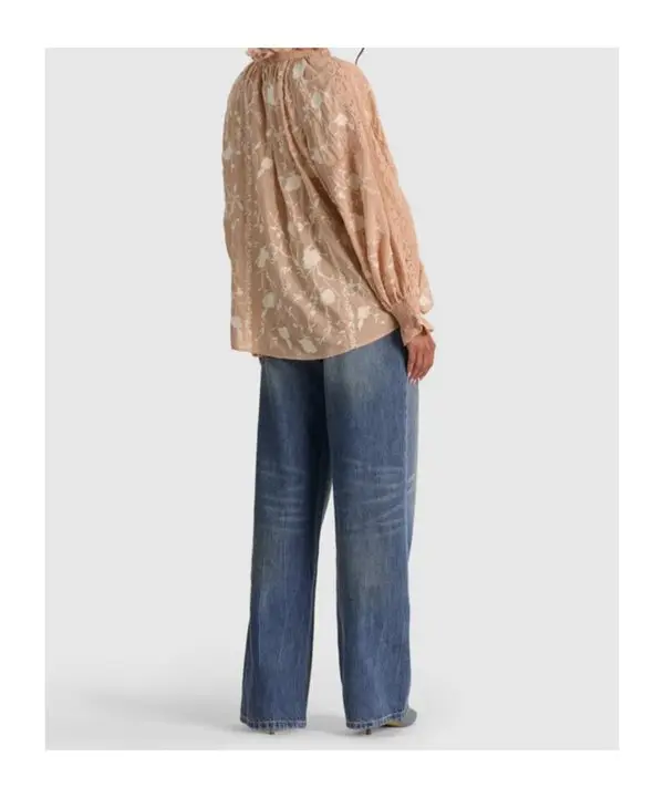 ALICEOLIVIA Norah Embroidered Blouse