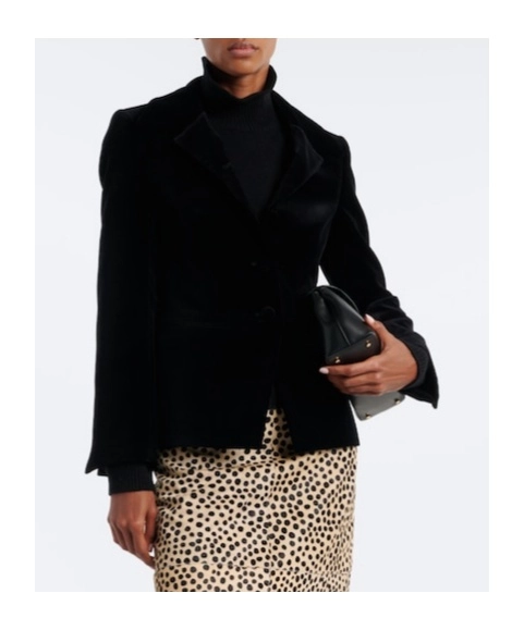 RÓHE Single-breasted Cotton Velvet Blazer