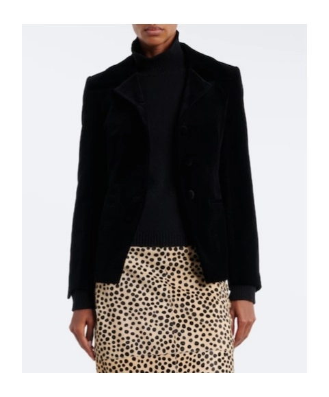 RÓHE Single-breasted Cotton Velvet Blazer