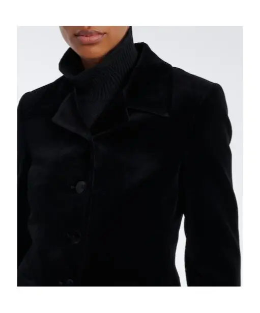 RÓHE Single-breasted Cotton Velvet Blazer