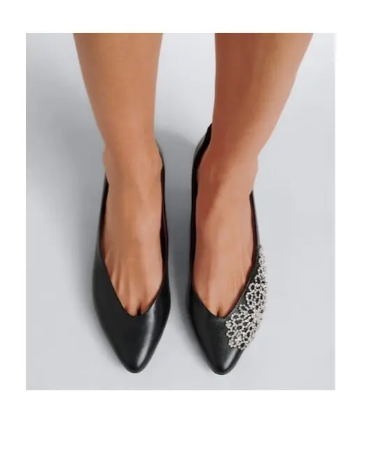 Magda Butrym Embellished Leather Pumps