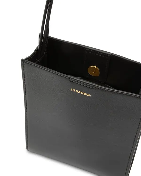 JIL SANDER Tangle Leather Phone Shoulder Bag