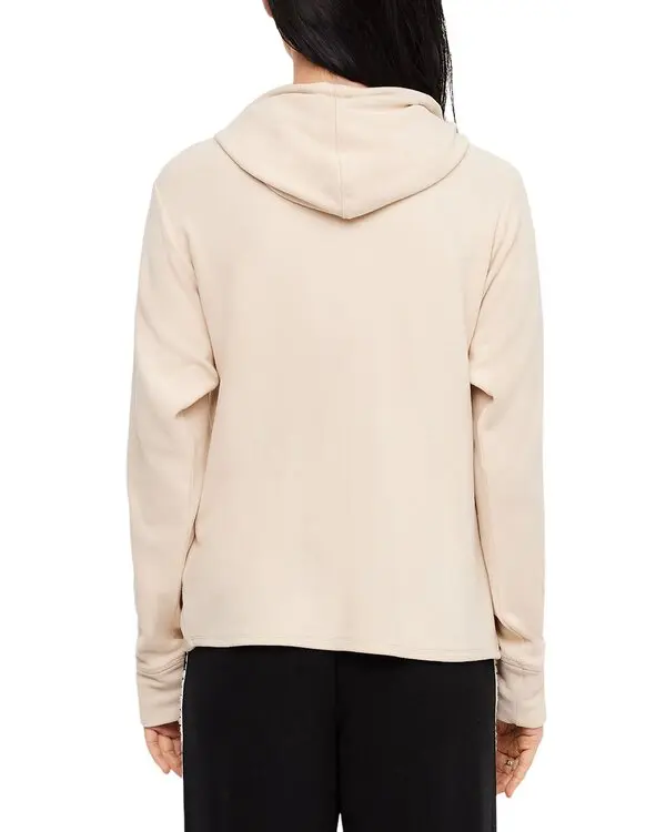 Karen Kane Rhinestone Drawstring Crossover Sweatshirt