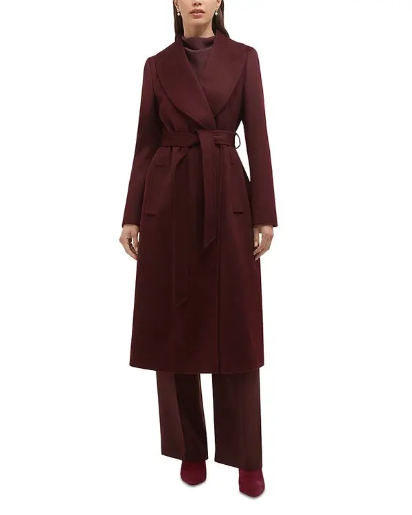 HOBBS LONDON Petite Sara Wool Belted Coat