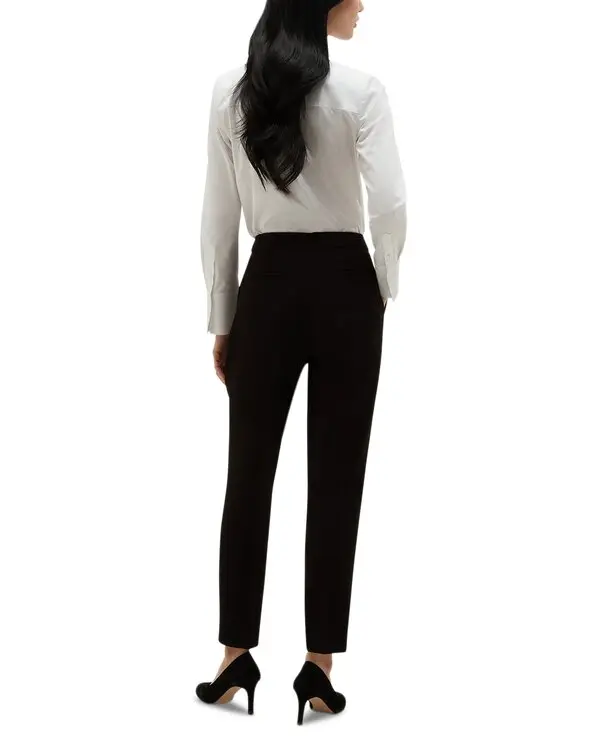 HOBBS LONDON Petite Lea Mid Rise Slim Trousers