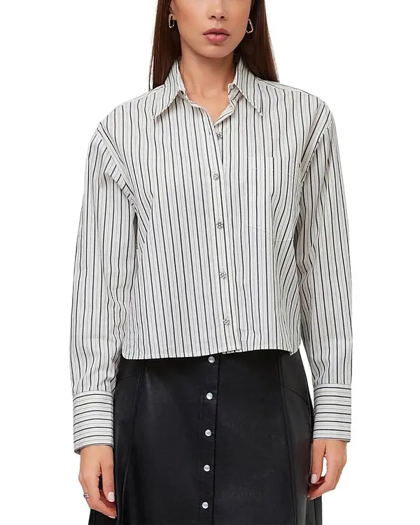 Fifteen Twenty Dianne Cotton Stripe Button-up Shirt