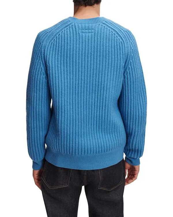 Rag & Bone Theo Wool & Cashmere Knit Stripe Sweater - Bright Blue