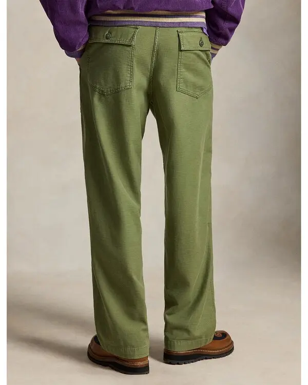 Polo Ralph Lauren Relaxed Fit Cotton Reverse Sateen Utility Pants - Garden Trail