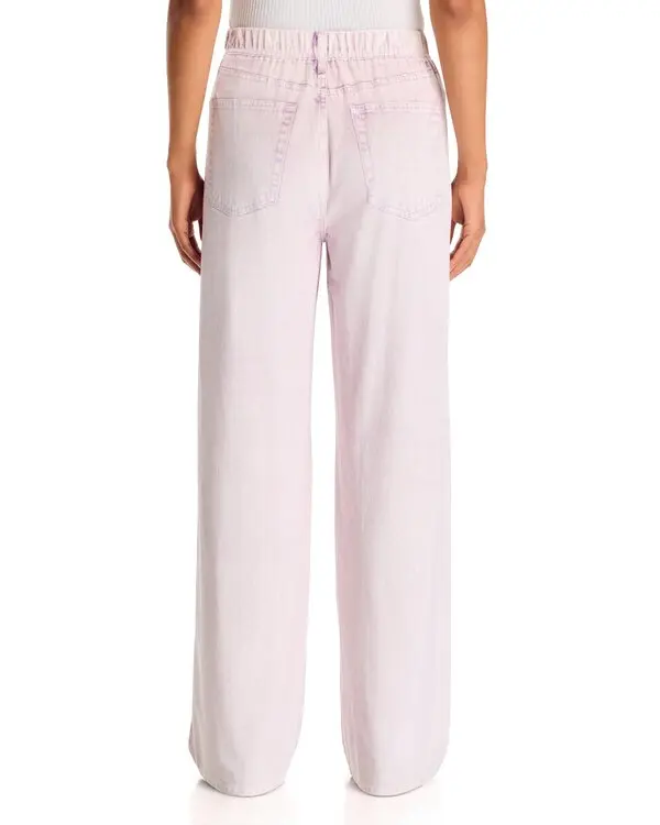 Rag & Bone Rb Miramar Velvet High Rise Wide Leg Pull On Jeans
