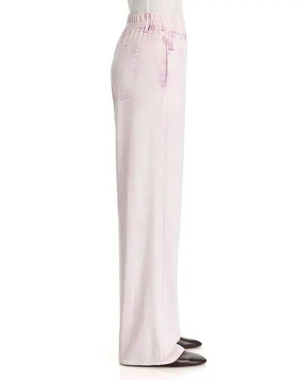 Rag & Bone Rb Miramar Velvet High Rise Wide Leg Pull On Jeans