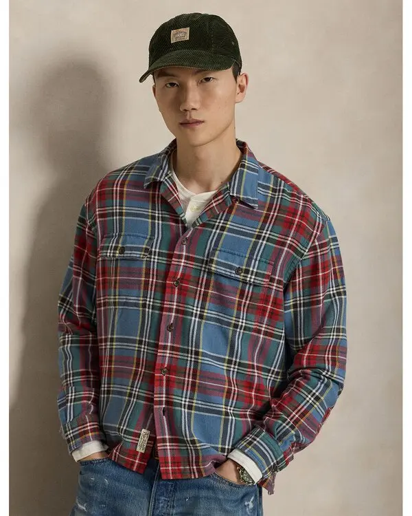 Polo Ralph Lauren Cotton Classic Fit Plaid Flannel Camp Shirt