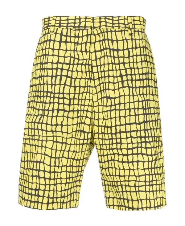 Moschino Pattern Printed Shorts - Yellow