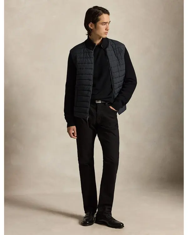 Polo Ralph Lauren Hybrid Wool Full Zip Mockneck Sweater