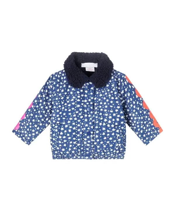 Stella McCartney Star-print Borg-collar Jacket