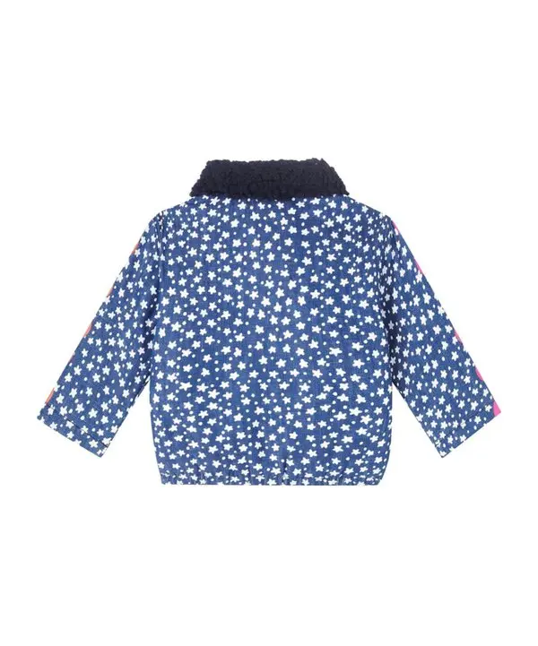 Stella McCartney Star-print Borg-collar Jacket