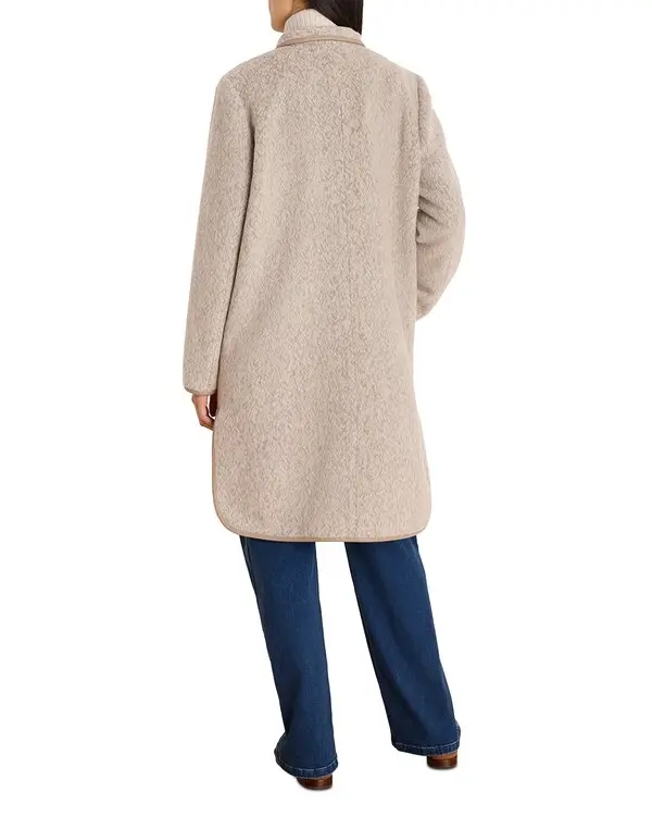NIC+ZOE Jacquard Side Slit Top Coat