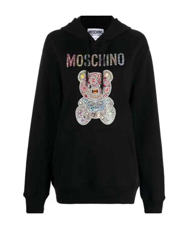 Moschino Teddy Bear-motif Cotton Hoodie