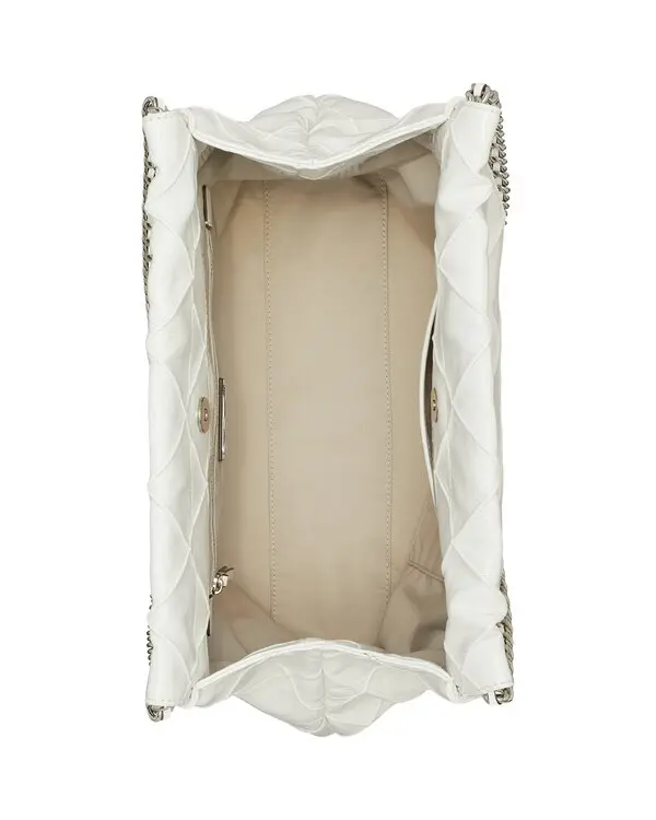 Tory Burch Fleming Crinkled Leather Quilted Hobo