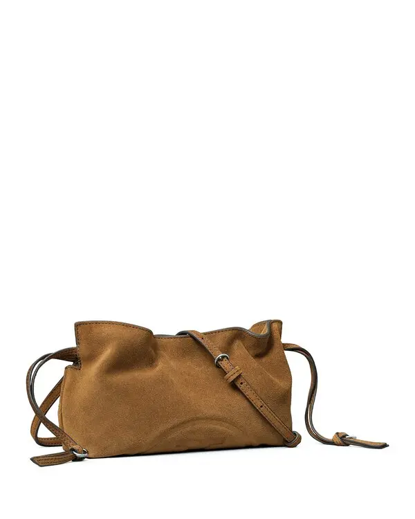 Tory Burch Ella Suede Drawstring Pouch