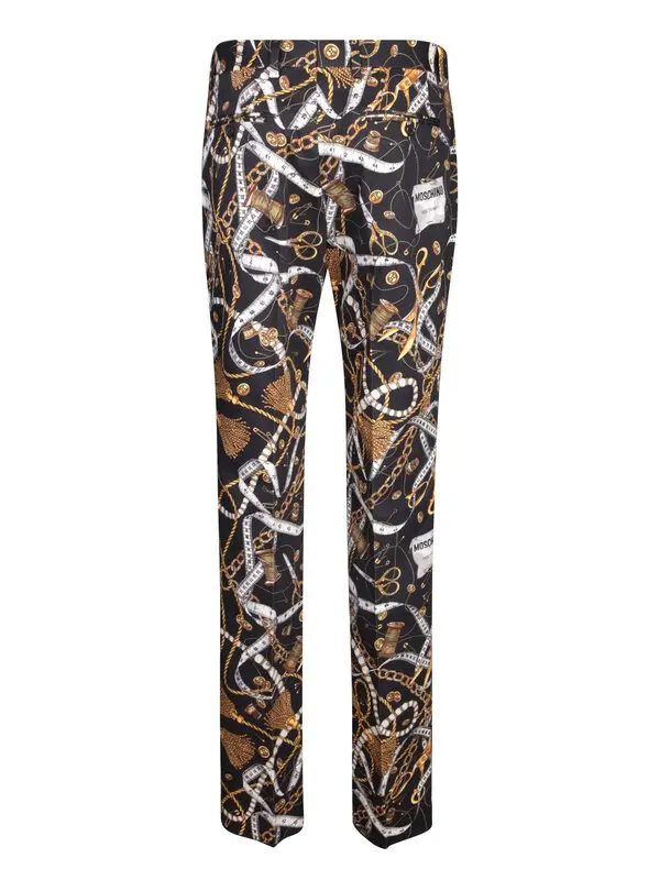 Moschino Pattern Printed Straight Pants