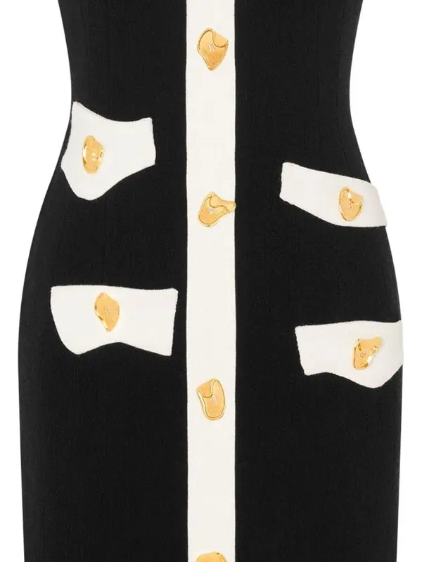 Moschino Trompe L'oeil-motif Midi Dress