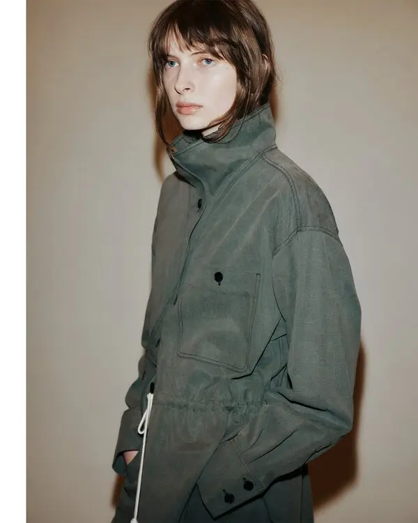 SAINT ART Hattie Button Front Shirt Jacket