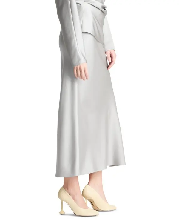 SAINT ART Talia Charmeuse Maxi Skirt - Paloma