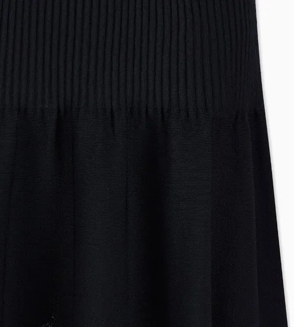 Armani Exchange Ribbed-knit Sleeveless Mini Dress