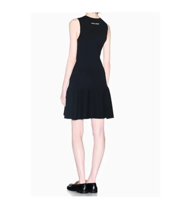 Armani Exchange Ribbed-knit Sleeveless Mini Dress