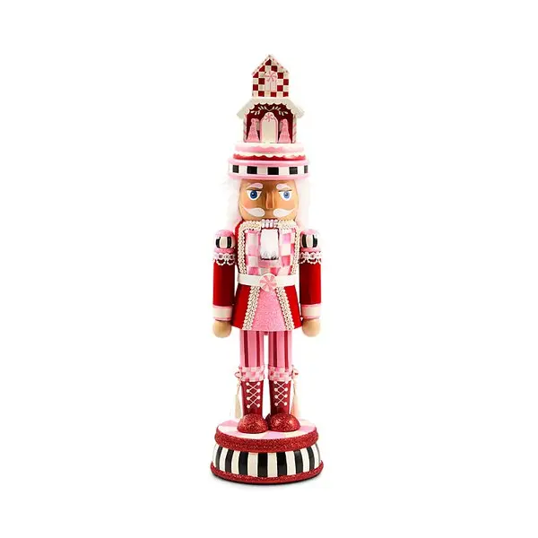 MACKENZIE-CHILDS Ruby Red Wood Nutcracker