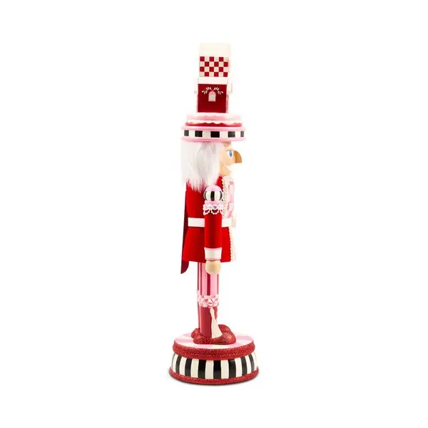 MACKENZIE-CHILDS Ruby Red Wood Nutcracker