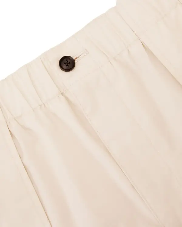 REISS Snap Cotton Blend Tapered Pants