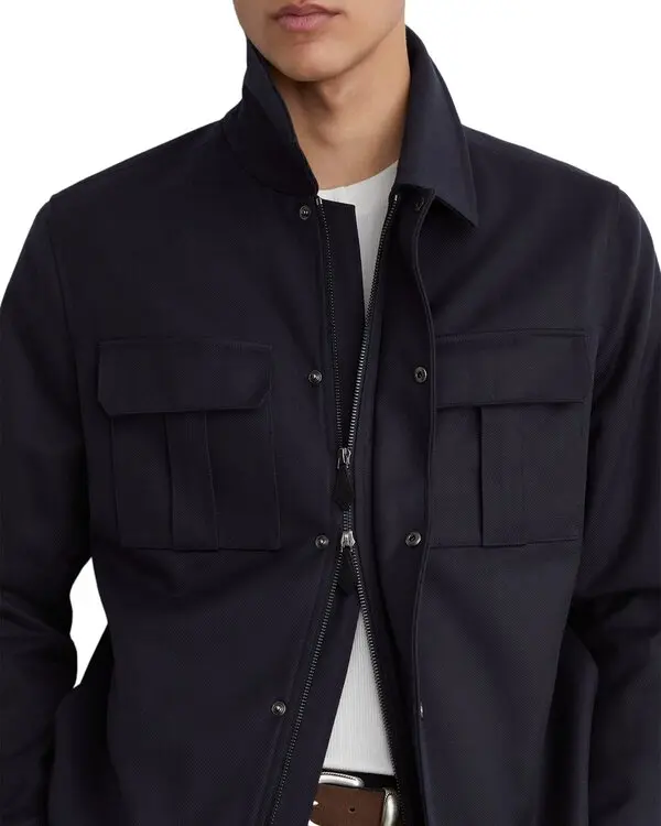 REISS Americas Twill Jacket - Navy