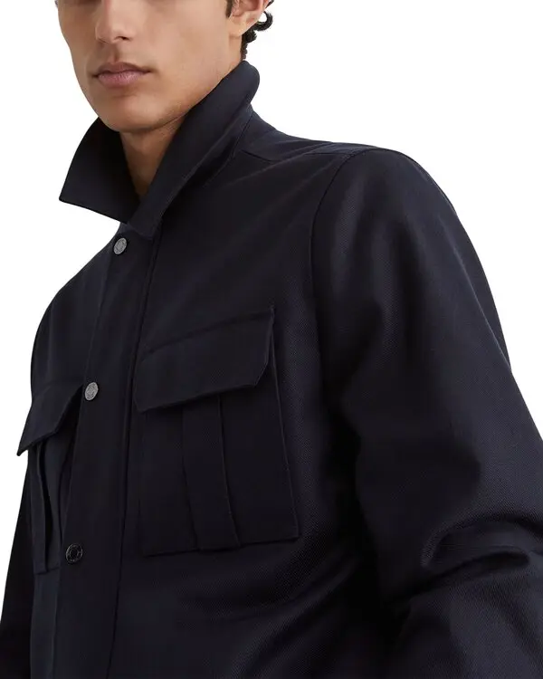 REISS Americas Twill Jacket - Navy