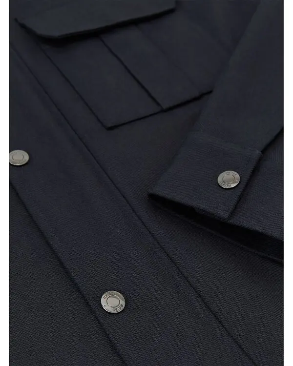REISS Americas Twill Jacket - Navy