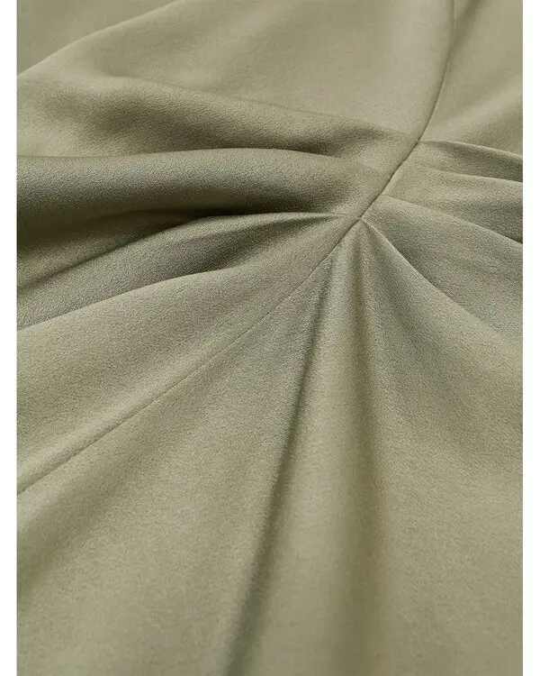 REISS Sasha Satin Draped Dress